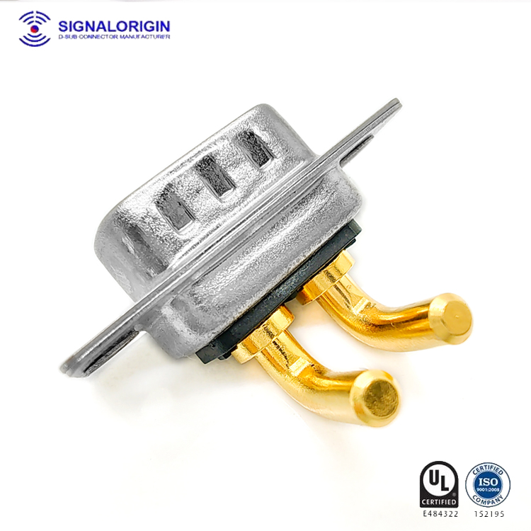 D-Sub 2V2 Male Right Angle PCB Mount Power Connector - sgconnector.com