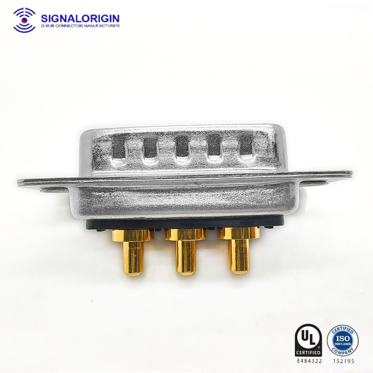 D-Sub 3W3 Male Straight PCB Mount High Current Power Connector for ...