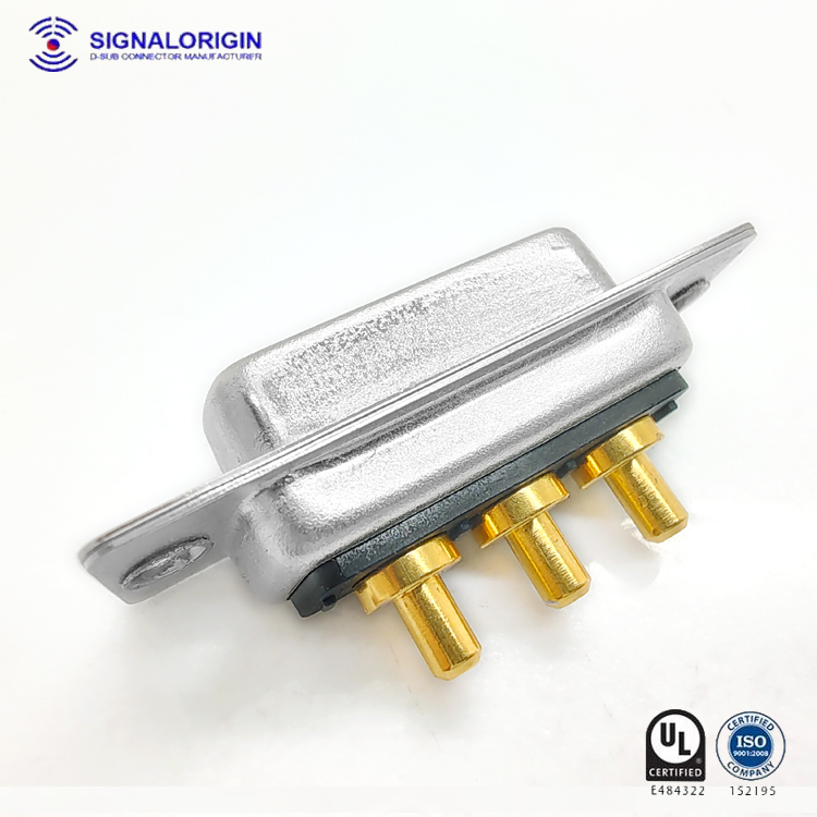 D-Sub 3W3 Female Straight PCB Mount High Current Power Connector ...