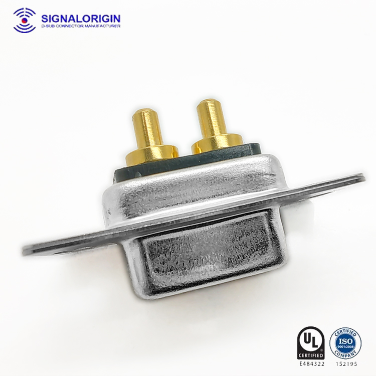 D-Sub 2W2 Female Straight PCB Mount Power Connector | High Current D ...