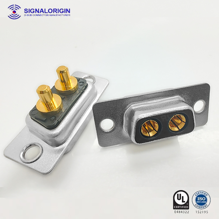 D-Sub 2W2 Female Straight PCB Mount Power Connector | High Current D ...