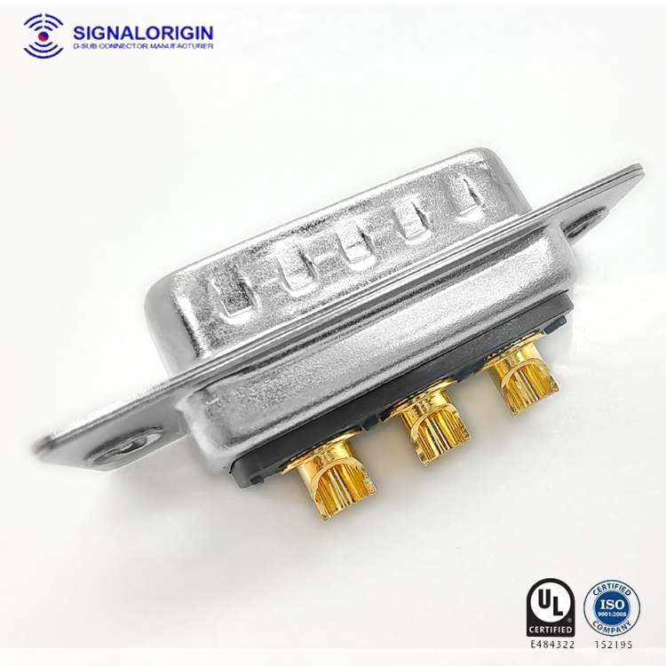 3V3 D-Sub Male Power Cable Connector with Solder Cup Terminals for ...