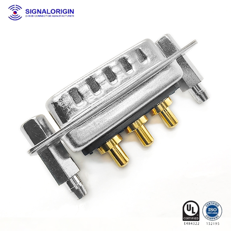 D-Sub 3V3 Male Straight PCB Mount Connector with Boardlock for Secure ...