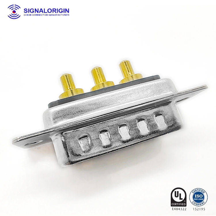 D-Sub 3V3 Male Straight PCB Mount High Current Power Connector ...