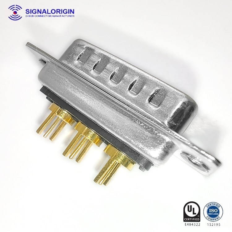 D-Sub 3W3 Male Coaxial RF Straight Connector, PCB Mount High-Frequency ...